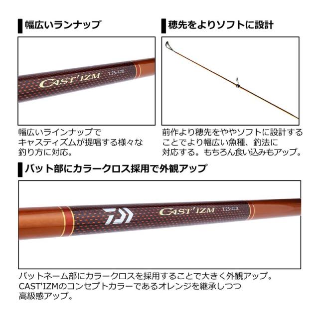ダイワ キャスティズム T 25号-470・V 【釣具 釣り具】の通販はau PAY