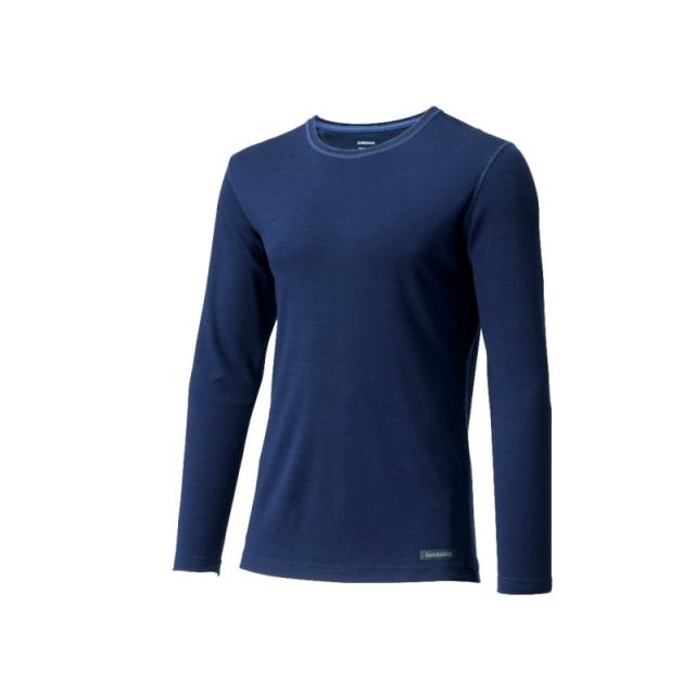 シマノ IN-010V アクティブ ウォーム アンダーシャツ XL ネイビー　【釣具　釣り具】