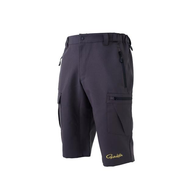 がまかつ GM3702 フィッシングハーフパンツ L グレー　【釣具　釣り具】