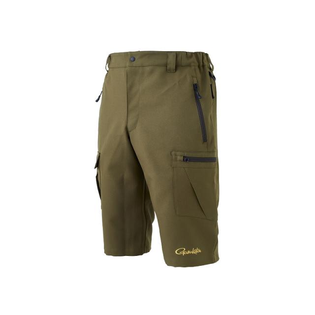 がまかつ GM3702 フィッシングハーフパンツ L オリーブドラブ　【釣具　釣り具】