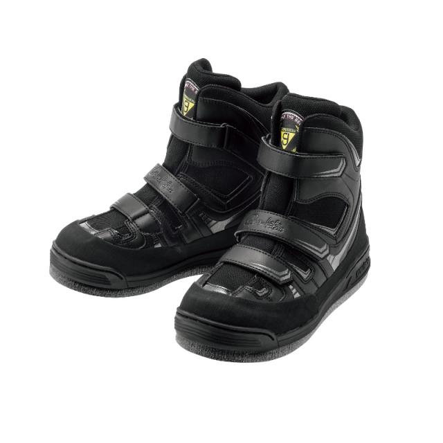 がまかつ GM4514 フェルトスパイクシューズ(パワーT) 5L ブラック/ブラック　【釣具　釣り具】