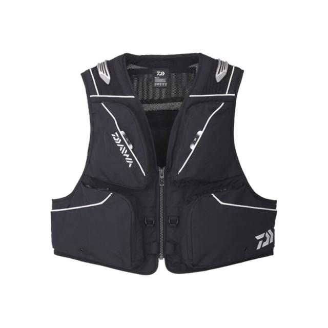 ダイワ DV-3023 ショートフィッシングベスト ブラック S【在庫限り特価】　【釣具　釣り具】