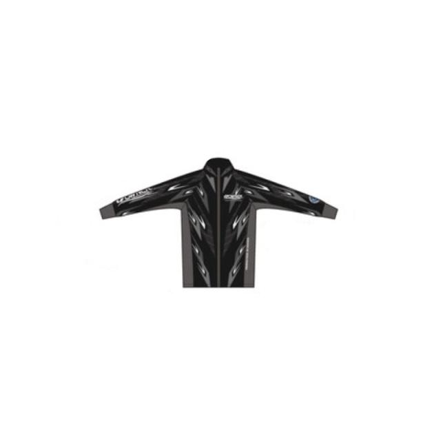 オーナー ストレッチフルジップシャツ2 4L ブラック/シルバー