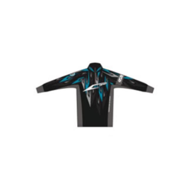 オーナー ストレッチグラフィックシャツ2 M ブラック/ターコイズ　【釣具　釣り具】