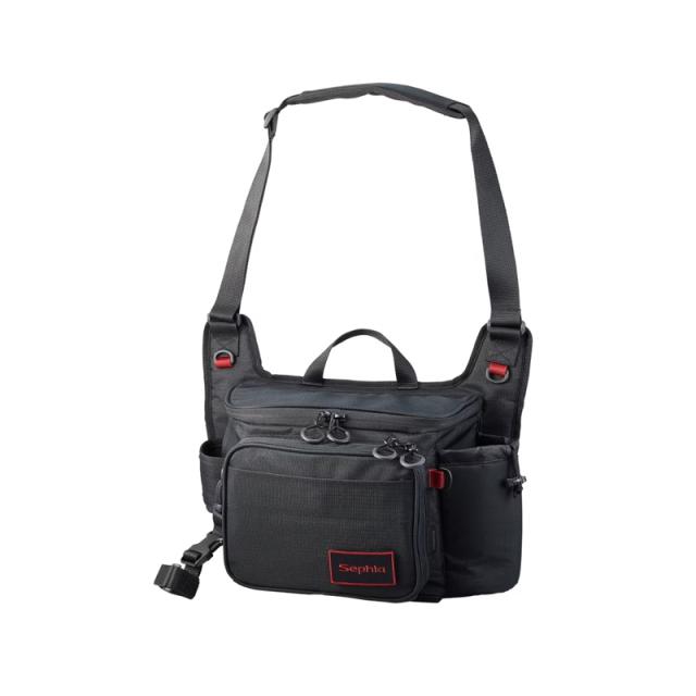 シマノ BS-222W セフィア ランガンショルダー M ブラック　【釣具　釣り具】