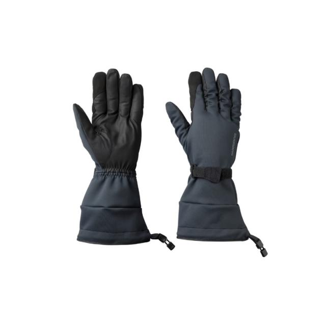 シマノ GL-086W 防水 グローブ エクストラホット ロング XL ブラック　【釣具　釣り具】