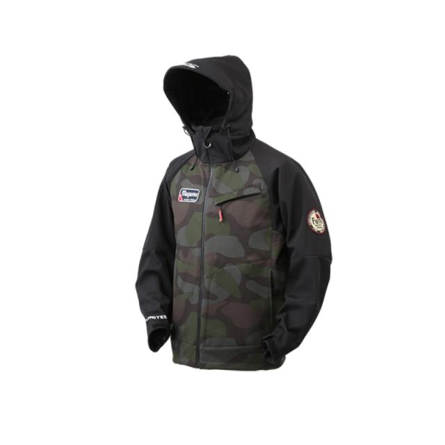 オレンジブルー MZFW-755 MZウインドカットジャケット ダブルトーン S ブラック×カモ【在庫限り特価】【秋冬物衣料大処分】