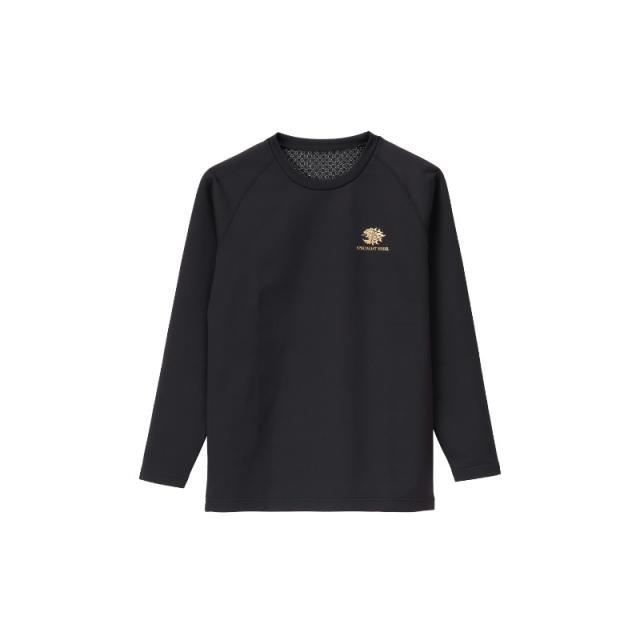 サンライン SUW-04209 TERAX HOTクルーネックアンダーシャツ LL ゴールド　【釣具　釣り具】