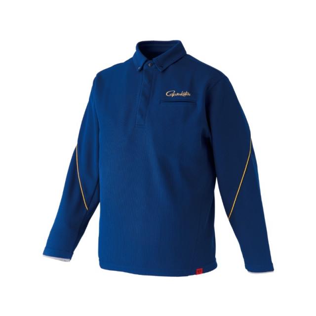 がまかつ GM3731 フィッシングシャツロングスリーブ ネイビー LL　【釣具　釣り具】