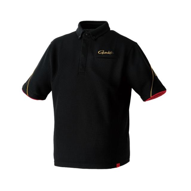 がまかつ GM3732 フィッシングシャツショートスリーブ ブラック S　【釣具　釣り具】