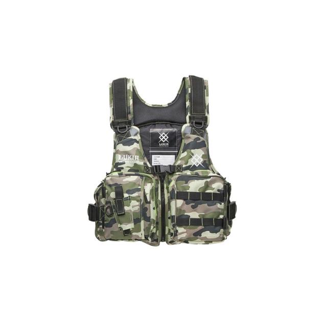 浜田商会 WFA551-GCM  ルキアカモフラフローティングゲームベスト GX グリーンカモフラ