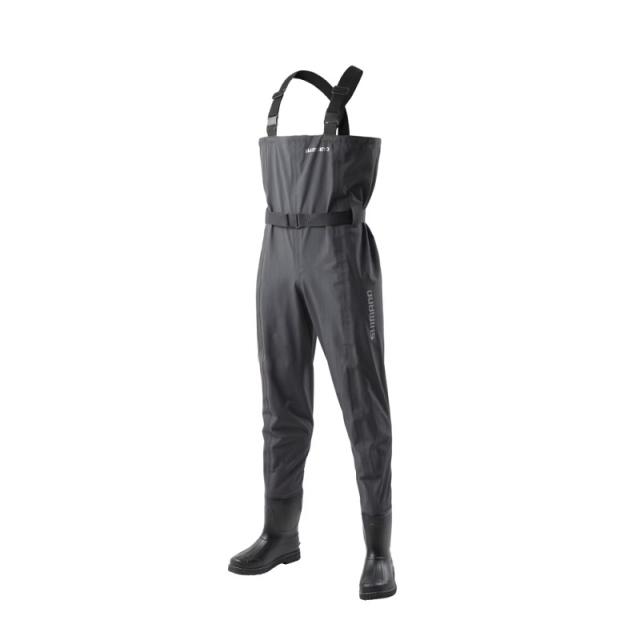 シマノ FF-041Y DS4 ウェーダー チェストハイ カットフェルト M チャコール