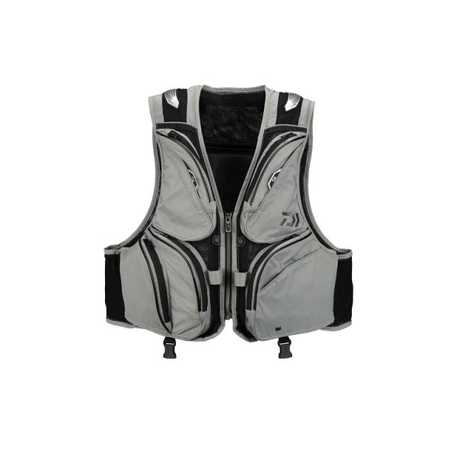 ダイワ DV-3025F フロートショートフィッシングベスト グレー 2XL