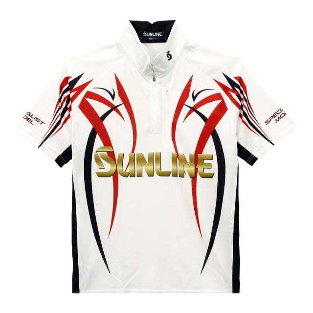 サンライン SUW-04502CW PRODRYシャツ(半袖) ホワイト LL