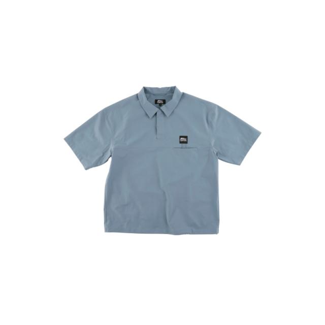 アブ ウォーターレジスタント フィッシングポロ ブルーグレー M