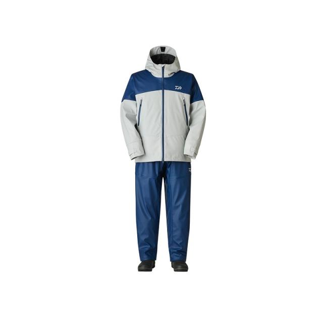 ダイワ DW-6025 PUオーシャンウィンタースーツ ネイビーホワイト 2XL【釣り　防寒ウェア　防寒着】