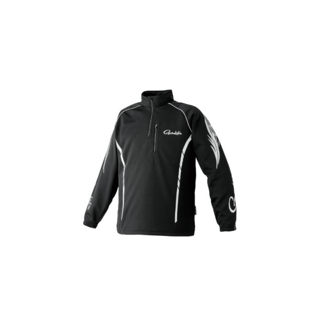 がまかつ GM3766 2WAYウォームジップシャツ ブラック/シルバー M