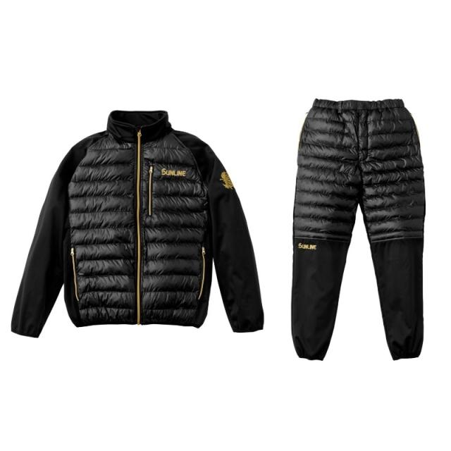 サンライン SUW-01501 サーモライトインナースーツ ブラック 4L