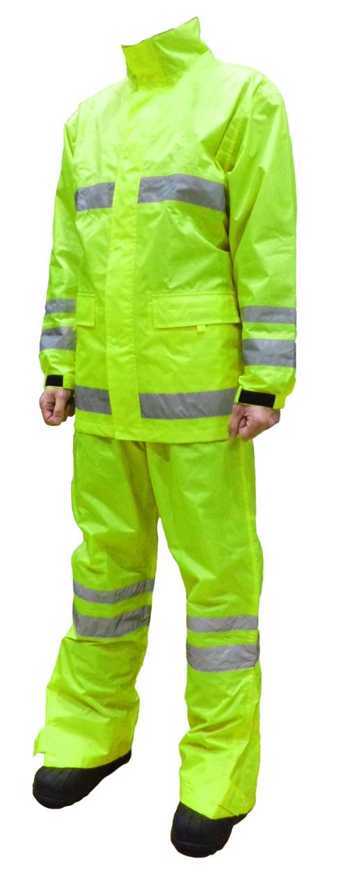 カヴァーワーク セーフティレインスクード 蛍光イエロー 10Ｌ F-8400 レインウェア