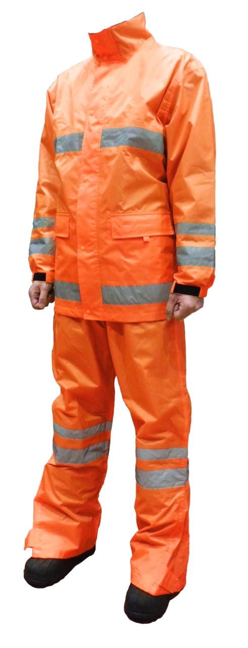 カヴァーワーク セーフティレインスクード 蛍光オレンジ 10Ｌ F-8400 レインウェア
