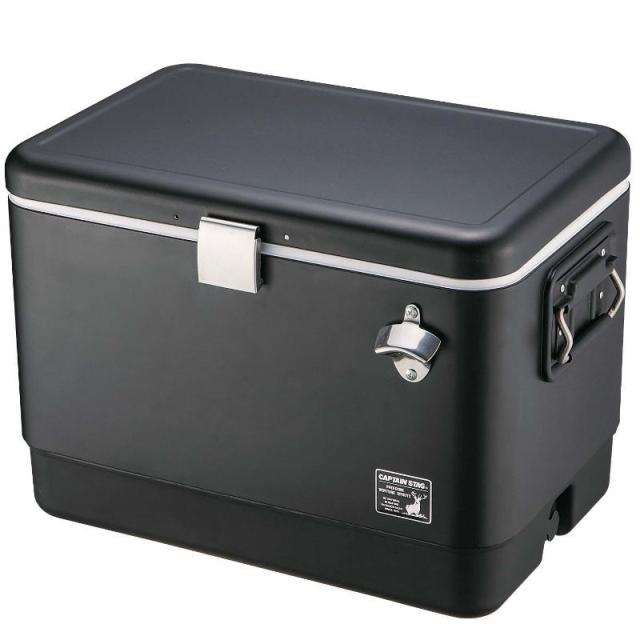 キャプテンスタッグ CSブラックラベル スチールフォームクーラー51L 大型 クーラーボックス UE-75