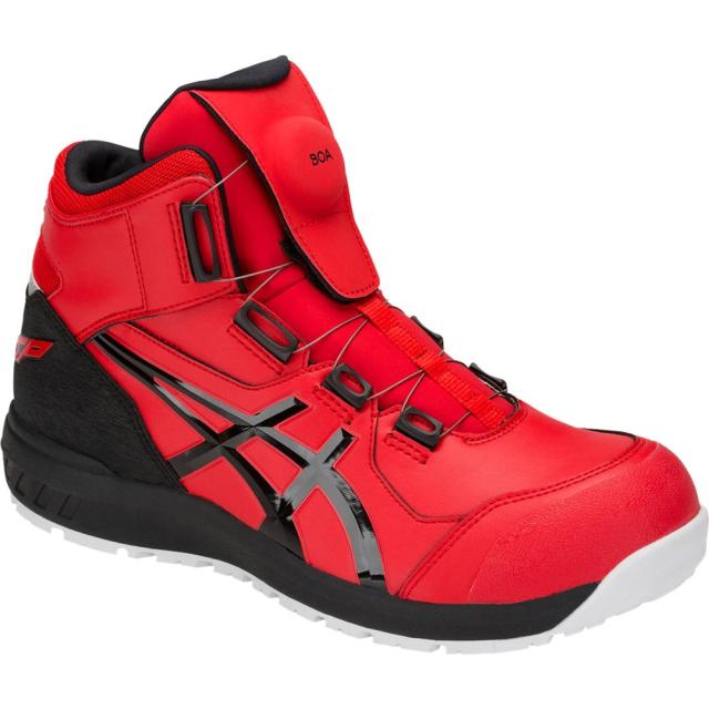 【在庫限り】アシックス 安全靴 ウィンジョブ CP304 BOA クラシックレッド×ブラック 25.0cm 1271A030.600