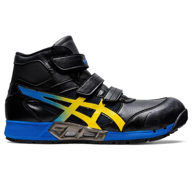 【在庫限り】アシックス 安全靴 ウィンジョブ CP308 AC ブラック×ヴァイブラントイエロー 24.5cm 1271A055