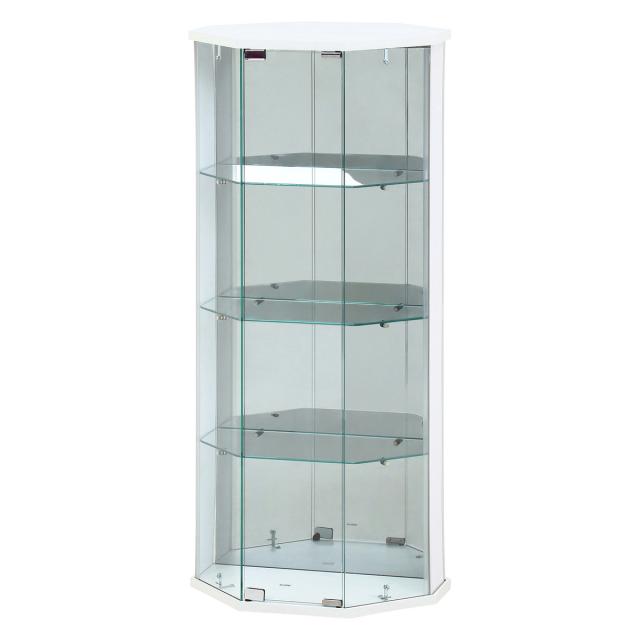 不二貿易 ガラスコレクションケース BAAL コーナー WH TMG-G337 【メーカー直送・代引不可・置配不可・配送地域限定】の通販はau ...
