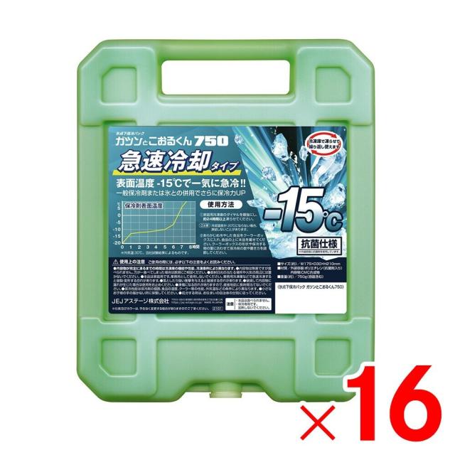 JEJ ガツンとこおるくん ハード 保冷パック 750g×16個 ケース販売