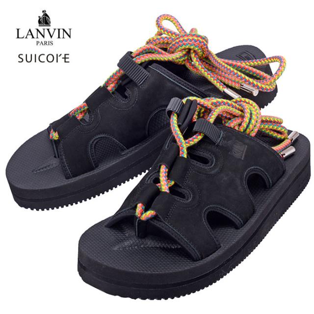 LANVIN SUICOKE ランバン スイコック CUT-OUT ANKLE OG3262VabLVN カットアウト ストラップ サンダル lan0001