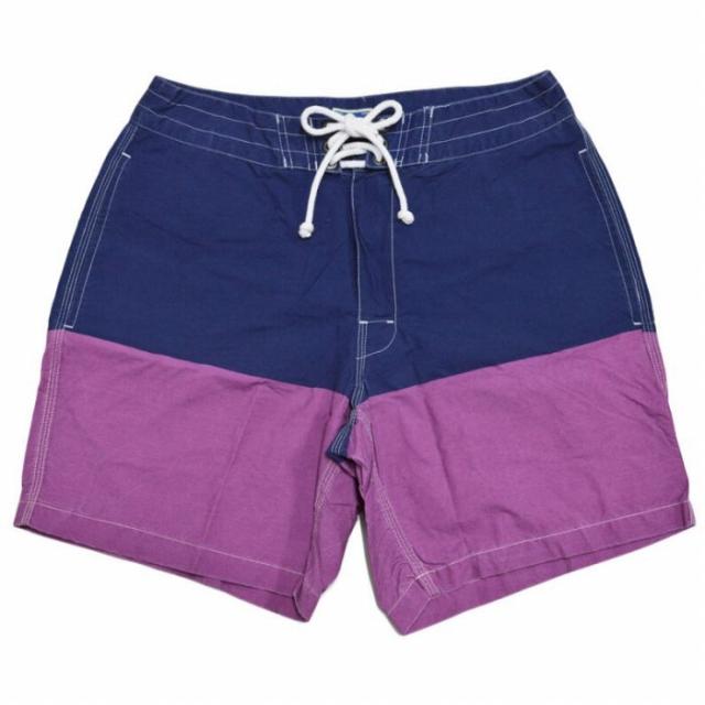 J.Crew ジェイクルー colorblock  7” board shorts 31835 カラーブロック ボード ショーツ スイムショーツ ネイビー パープル 水着 NKN jc0060