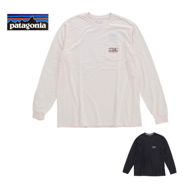 Patagonia パタゴニア Ms L/S 73 SKYLINE POKET スカイライン ポケット 37743 メンズ ロングTシャツ 長袖 売れ筋アイテム バーチホワイト ブラック メール便 pat0266