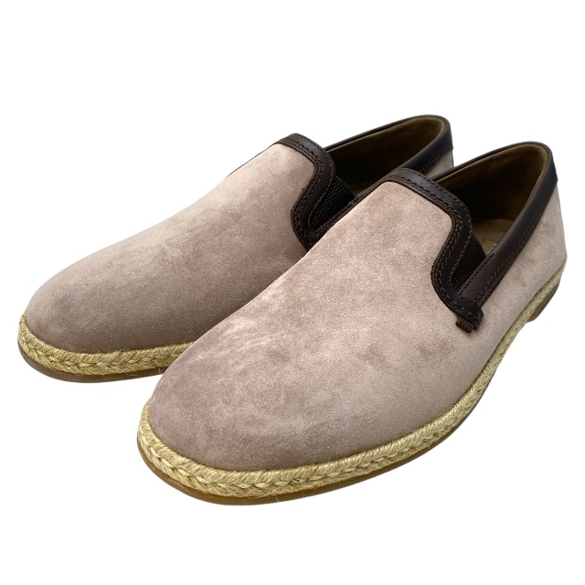 ドルチェ&ガッバーナ ドルガバ A50024 エスパドリーユ スリッポン ローファー スエード DOLCE&GABBANA ピンク系 [サイズ7 1/2(約26.5cm)]