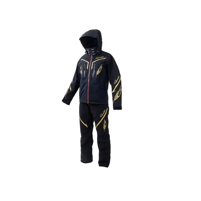 がまかつ GM3658 フィッシングレインスーツ L ブラック