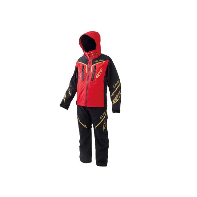 がまかつ GM3658 フィッシングレインスーツ L レッド