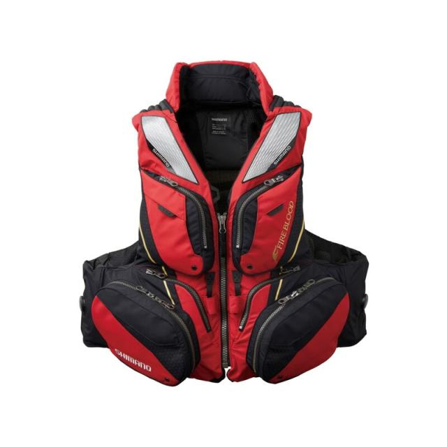シマノ VF-130W リミテッドプロ フローティングベスト 枕付 L ブラッドレッド