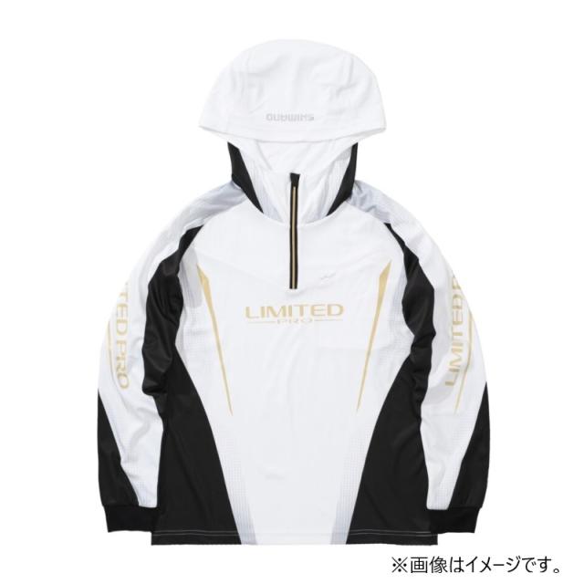 シマノ SH-124Y リミテッドプロ ハーフジップフーディ XL リミテッドホワイト