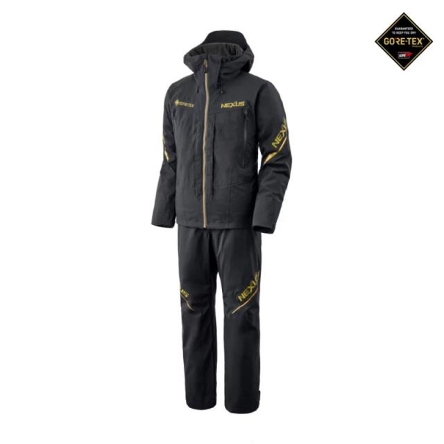 シマノ RT-133Y ネクサス ゴアテックス テクノレイヤードスーツ XL ブラック / 防寒着 防寒ウェア 上下セット