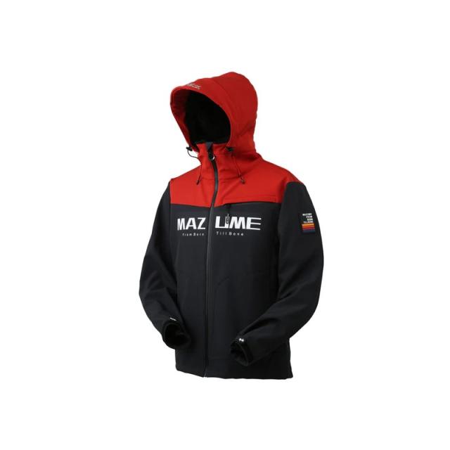オレンジブルー MZFW-876 mazume ウインドカットジャケット ダブルトーン LL インクブラック×スカーレット / 防寒着 防寒ウェア ジャケット