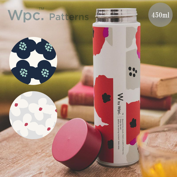 Wpc. Patterns ステンレスボトル w045 水筒 450ml 保温 保冷 真空二層 wpc テキスタイル クッカオフ ピオニレッド カメリアネイビーの通販はau PAY マーケット ...