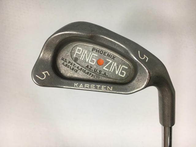 【中古ゴルフクラブ】(7本セット)ピン ZING ステンレス(オレンジ) オリジナルスチール 5〜9.P.S【14日間返品OK】