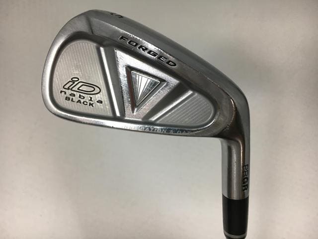お買い得品！【中古ゴルフクラブ】(7本セット)プロギア iD nabla(ナブラ) BLACK(ブラック) フォージド アイアン スペックスチール3 4〜9.P【14日間返品OK】