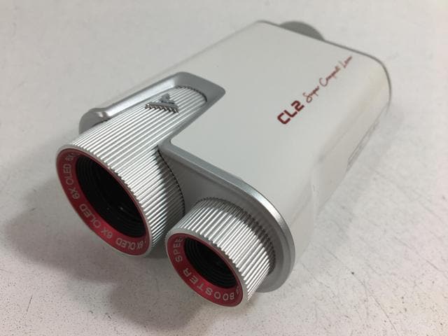 【中古ゴルフ用品】【超美品】Voicecaddie レーザー距離計 ボイスキャディ CL2 [ホワイト レッド]【14日間返品OK】
