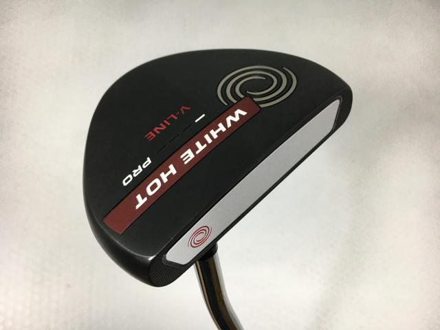 お買い得品！【中古ゴルフクラブ】【美品】オデッセイ ホワイト ホット プロ 2.0 ブラック V-LINE パター オリジナルスチール パター【14日間返品OK】