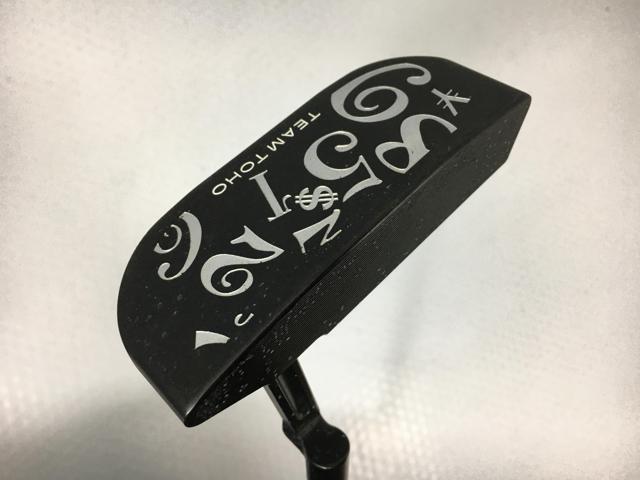 【中古ゴルフクラブ】TEAM TOHO フランク三浦 コラボ スピンコントロール マレット パター オリジナルスチール パター【14日間返品OK】