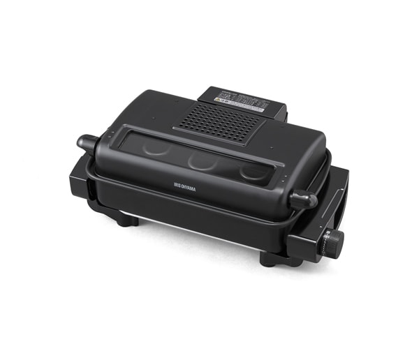 アイリスオーヤマ マルチロースター 容器付 ブラック EMT-1103-B | 家庭用ロースト コンパクト 家庭用 小型 調理器具 焼き肉プレート キッチン家電 焼き肉 ロースト 鍋