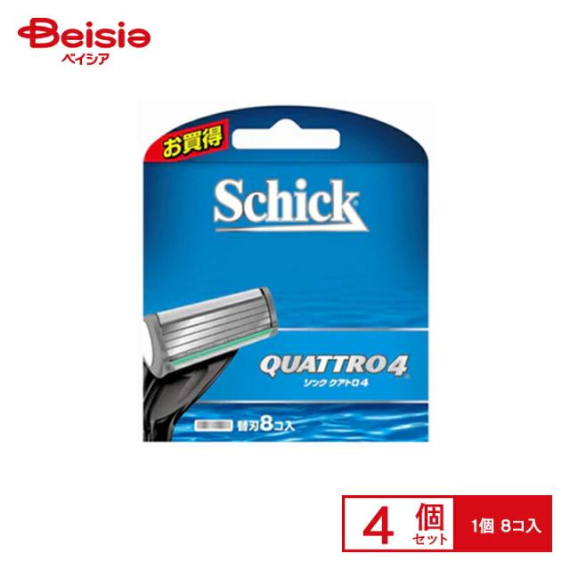 シック・ジャパン クアトロ4 替刃 8コ入×4個