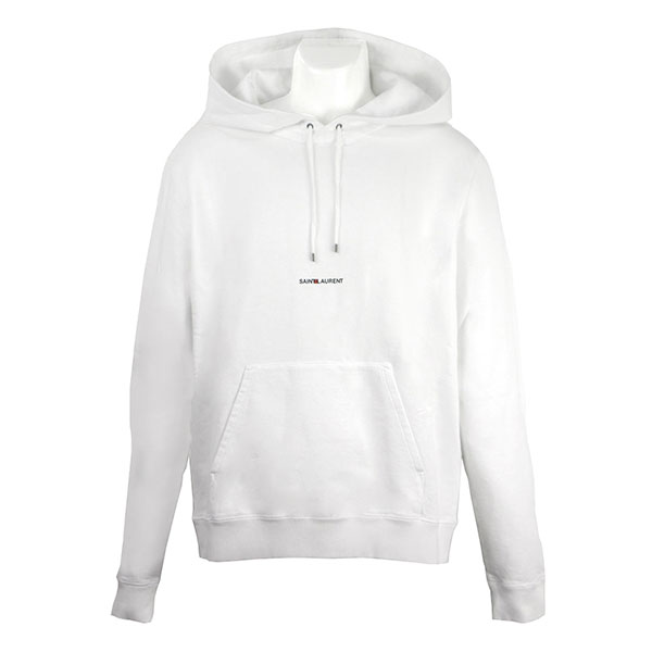 サンローラン パーカー メンズ SAINT LAURENT 677259 YB2PG 9000 ホワイト サイズM