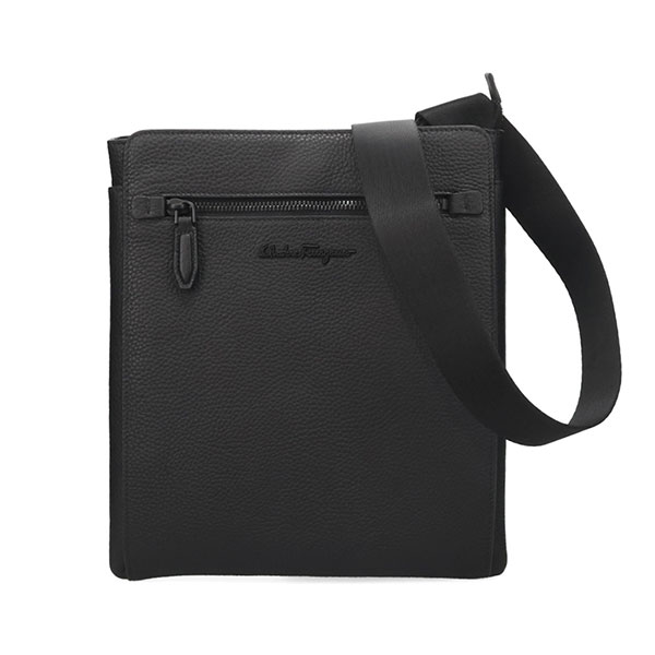 フェラガモ バッグ メンズ FERRAGAMO クロスボディーバッグ 240131 740805 ブラック