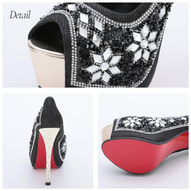 ドレス パーティードレス 結婚式 二次会 フォーマル用 ビジュー＆ラメ